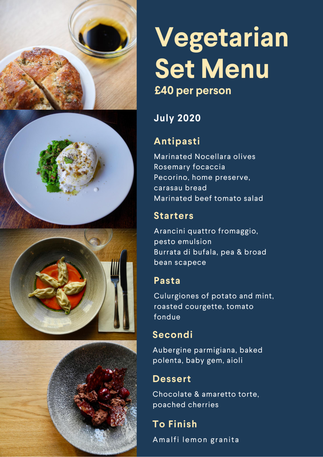 Cin Cin Set menu for July at Western Road, Hove - Cin CinCin Cin